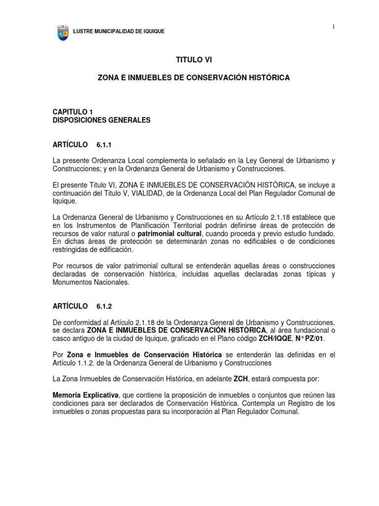 Ordenanza Zona Conservacion | PDF | Planificación urbana | edificio