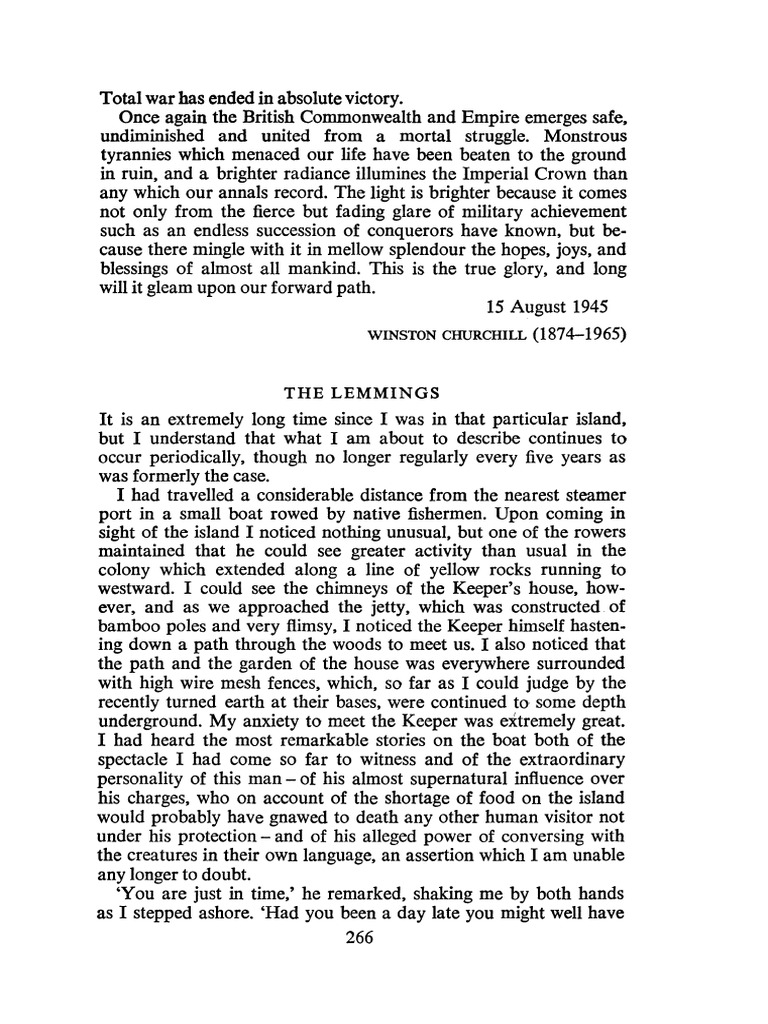 Alex Comfort - The Lemmings | PDF