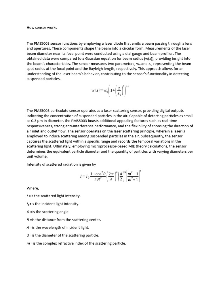 How Sesnor Works | PDF