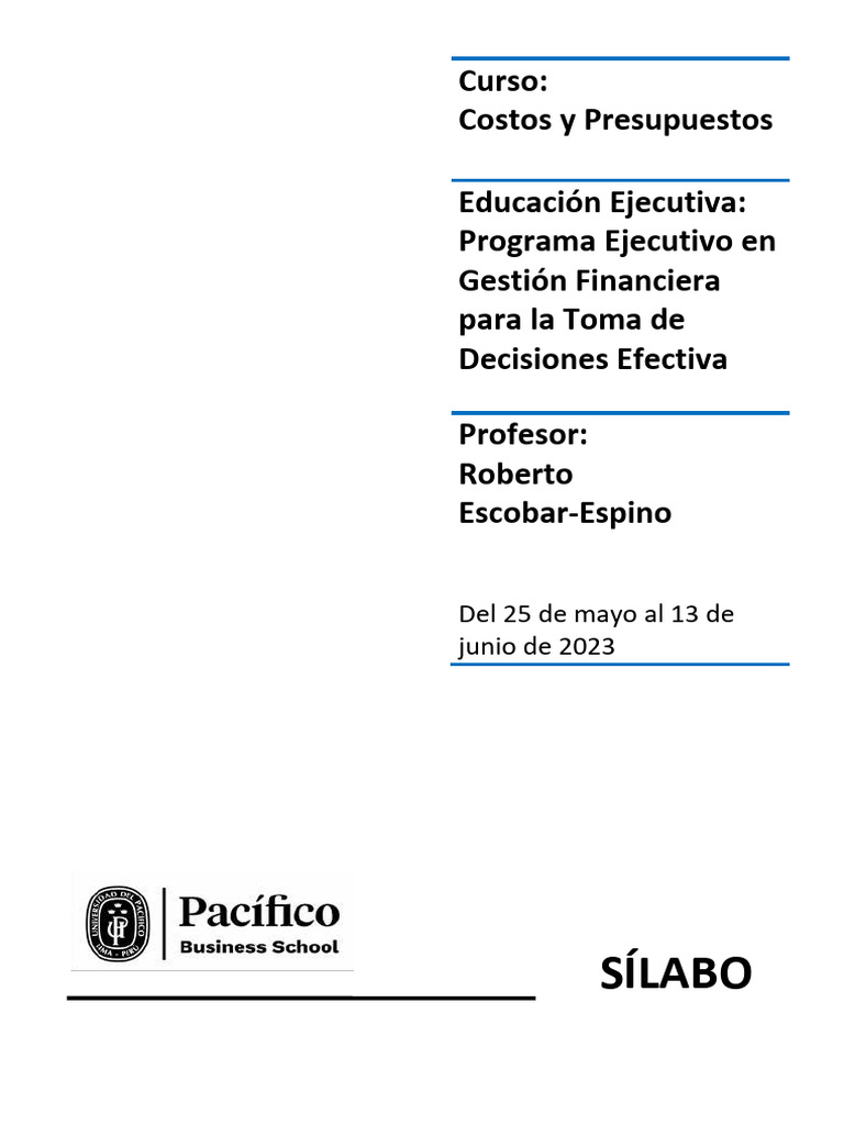 SILABO | PDF