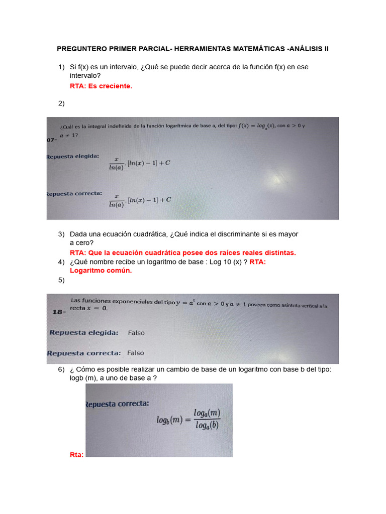 PREGUNTERO PRIMER PARCIAL ACTUALIZADO AL 25 de Octubre 2023 | PDF ...
