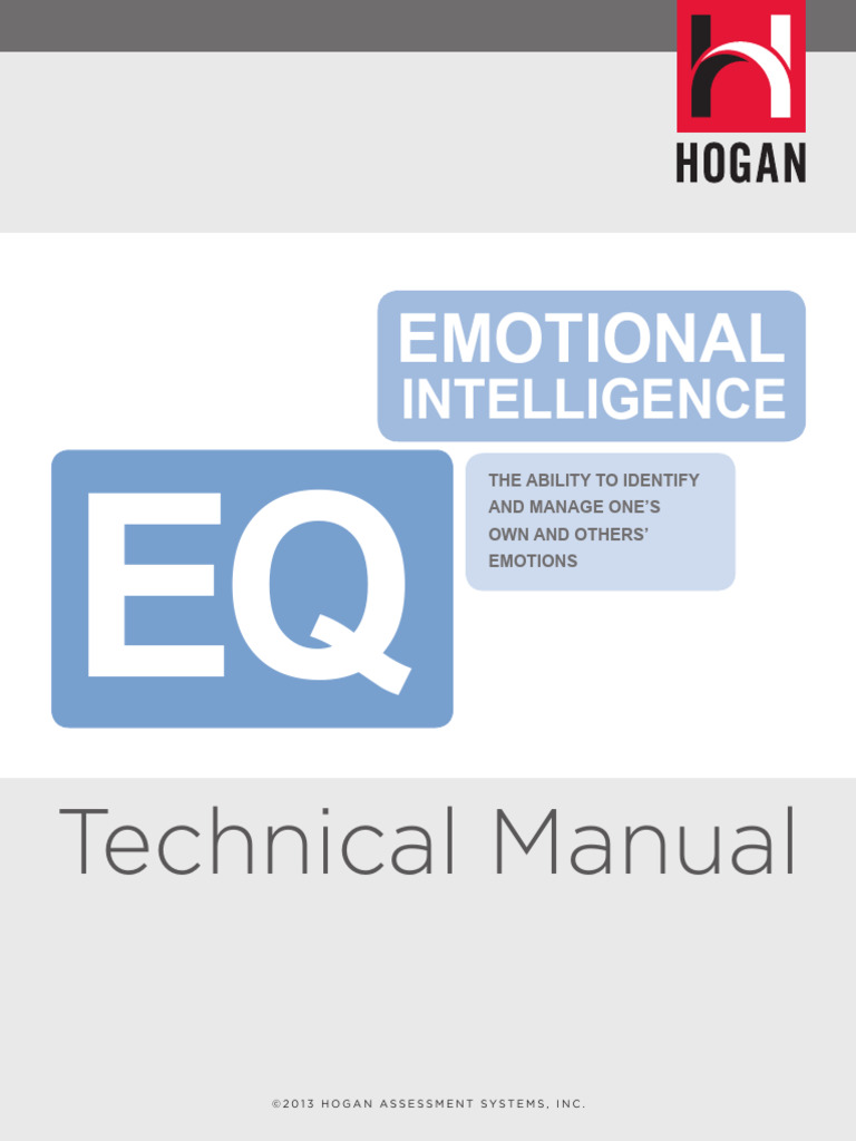 EQ Technical Manual | PDF | Emotional Intelligence | Emotions