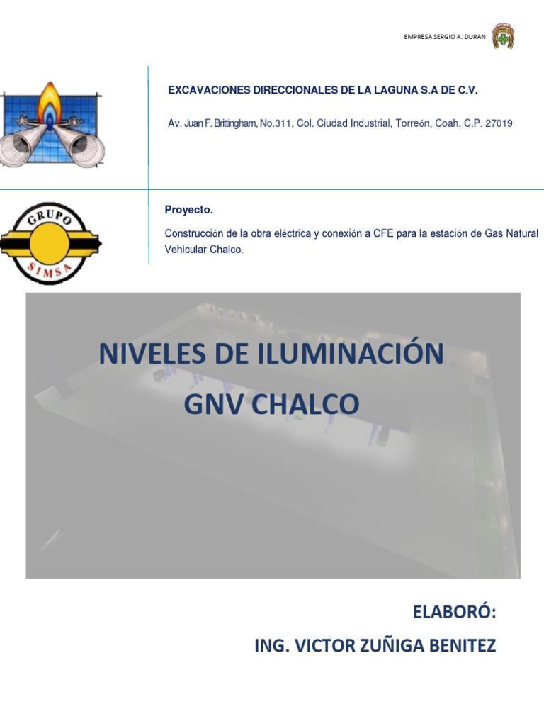 Niveles de Iluminacion GNV Chalco | PDF