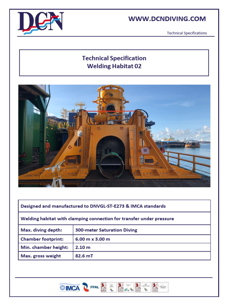 DCN HABITAT 02 Leaflet Rev 1 | Download Free PDF | Underwater Diving ...