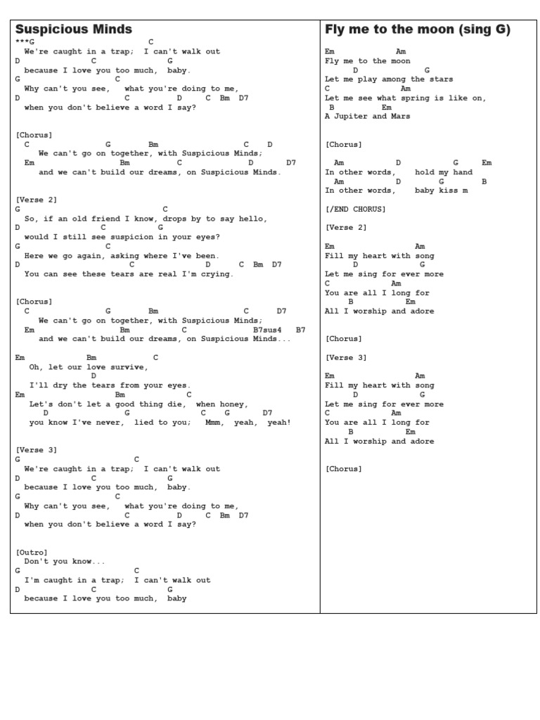 Suspicious Minds Fly Moon | PDF