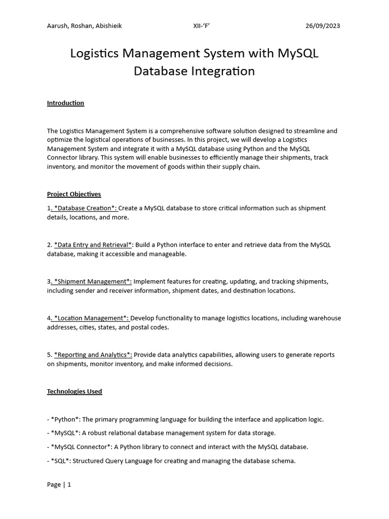 Cs Project Final | PDF