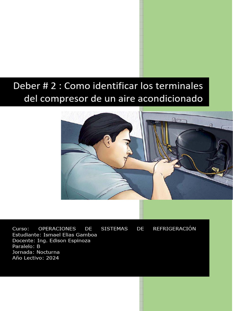 DEBER 2 ISMAEL GAMBOA | PDF | Inductor | Ingenieria Eléctrica