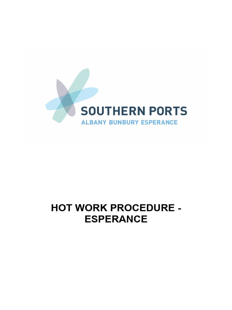 Hot Work Procedure - Esperance | Download Free PDF | Fires | Explosion