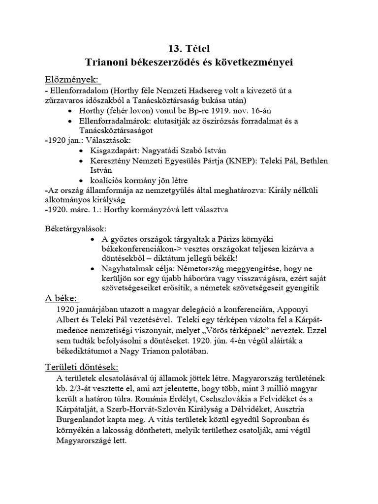 Trianoni-B Keszerz D S - S-K Vetkezm Nyei-1 2 | PDF