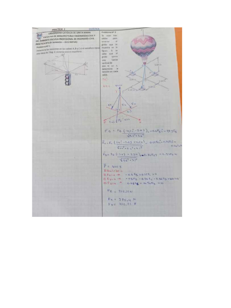 Practica 03 Estatica | PDF