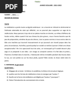 Devoir D'anglais 2nde | PDF