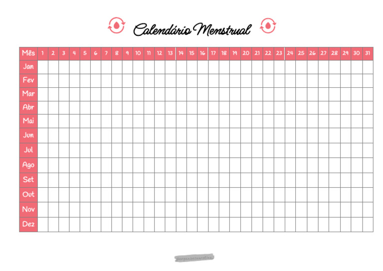 Calendário Menstrual | PDF