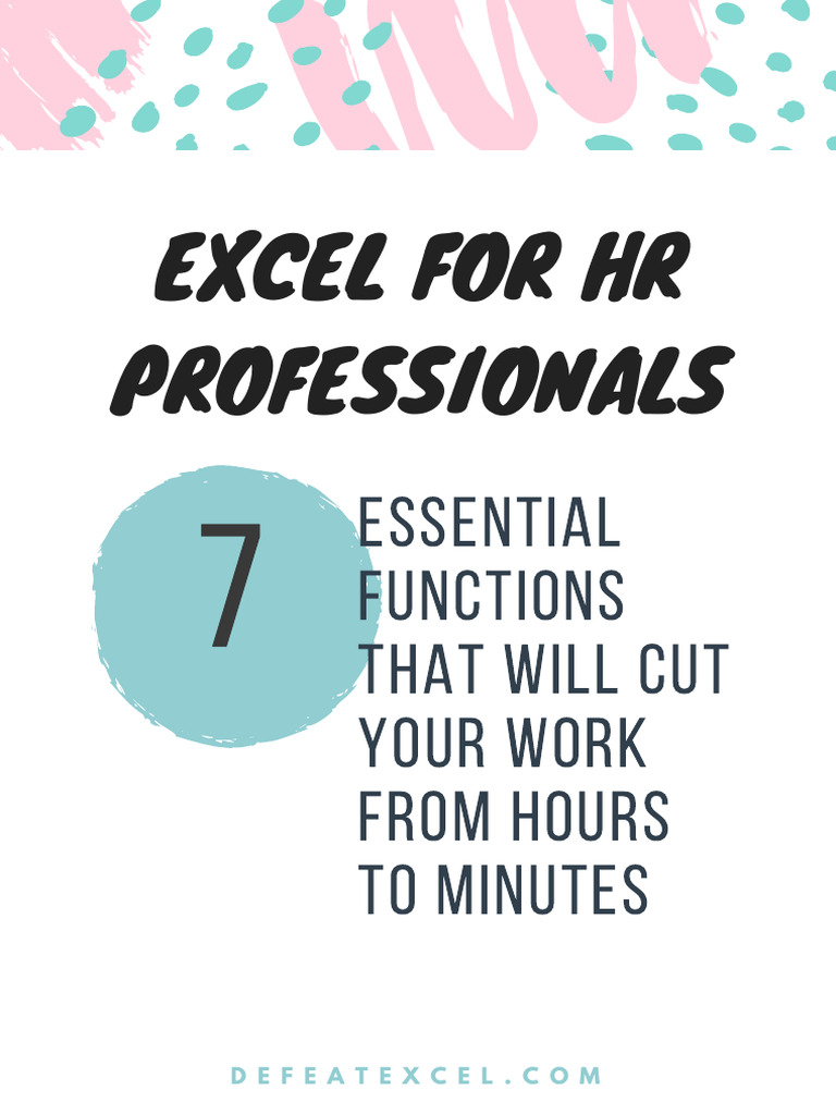 Excel For HR | Download Free PDF | Software Engineering | Software