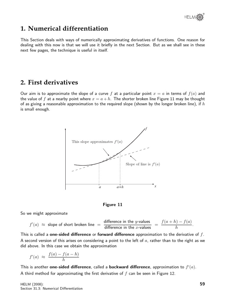 Finite Difference Method Notes Pdf
