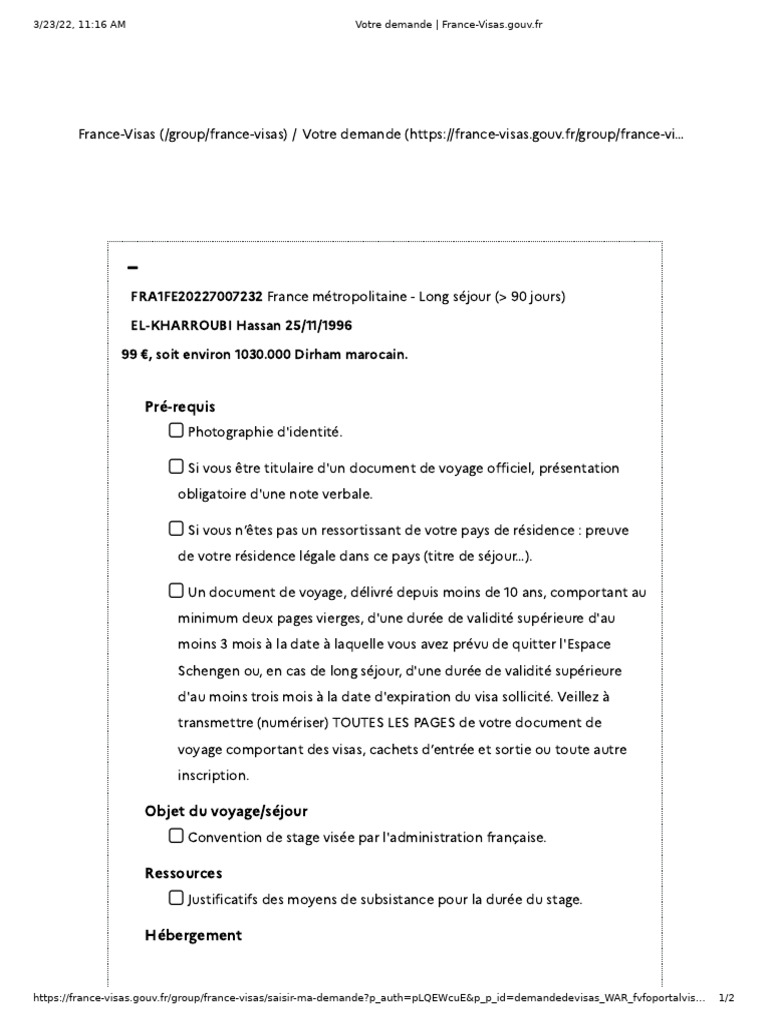 Note verbale obligatoire pour visa France | PDF | Visa (Document ...