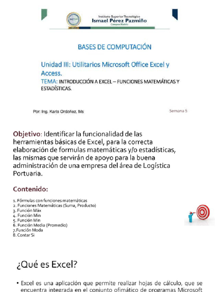Funciones Matematicas y Estadisticas de Excel | PDF