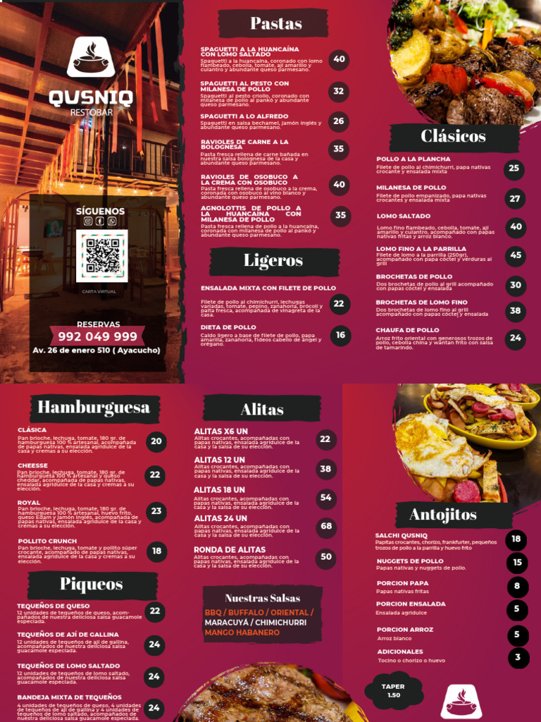 carta comida | PDF | filete | ensalada