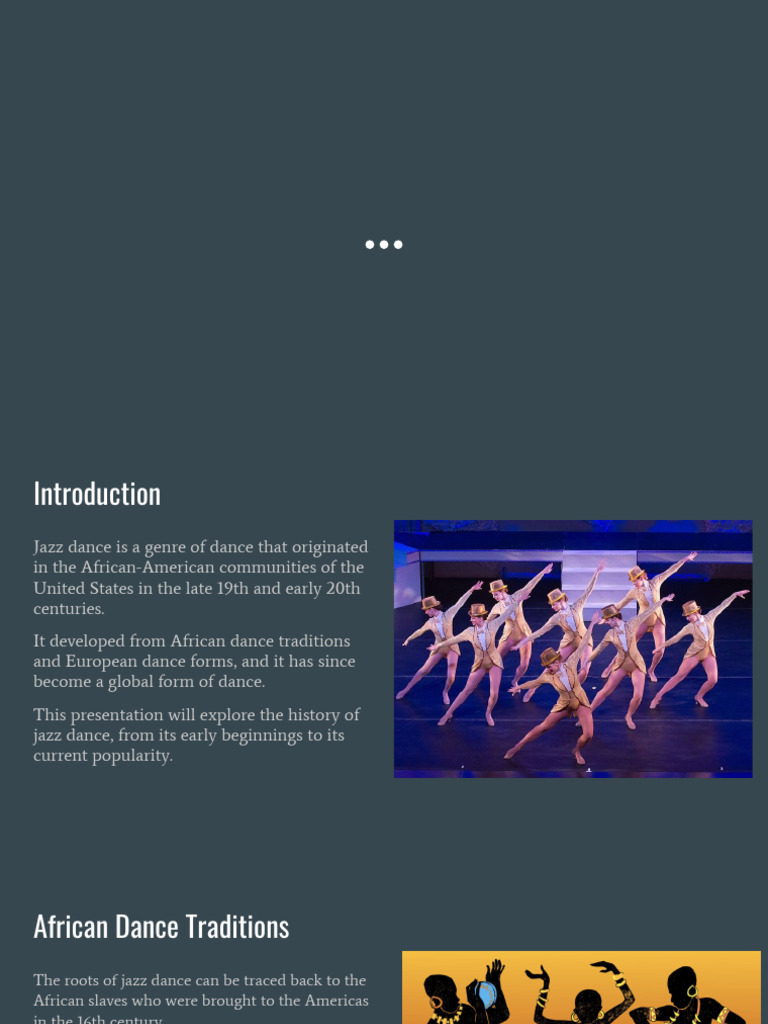 History and Origins of Jazz Dance | PDF | Minstrel Show | Dances