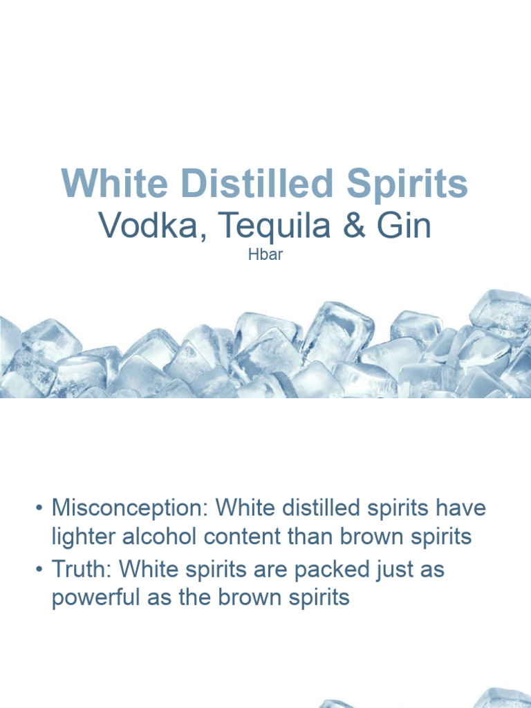 Overview of White Distilled Spirits | PDF