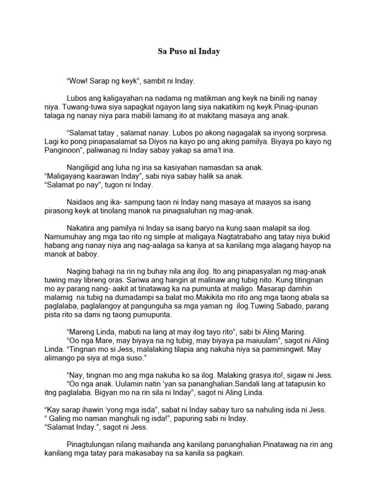 Sa Puso Ni Inday | PDF