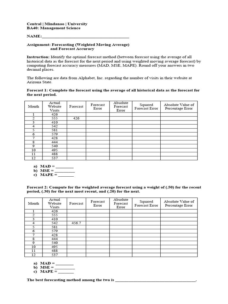 BA40 Assignment 1 | PDF
