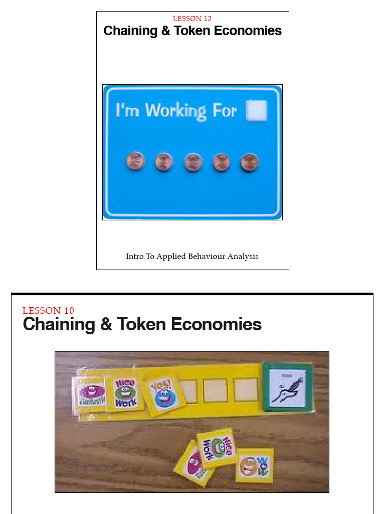 10-Chaining, Token Economies & Group Contingencies | PDF | Toothbrush ...