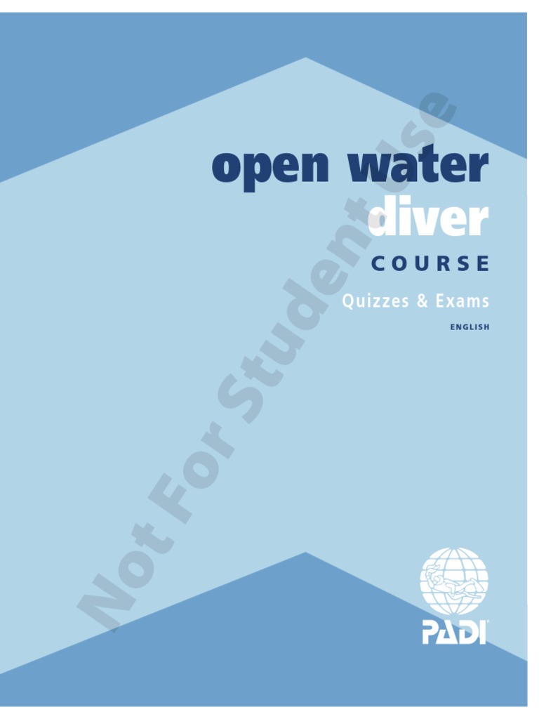 Open Water Diver Quizzes & Exams | PDF | Scuba Diving | Swimming