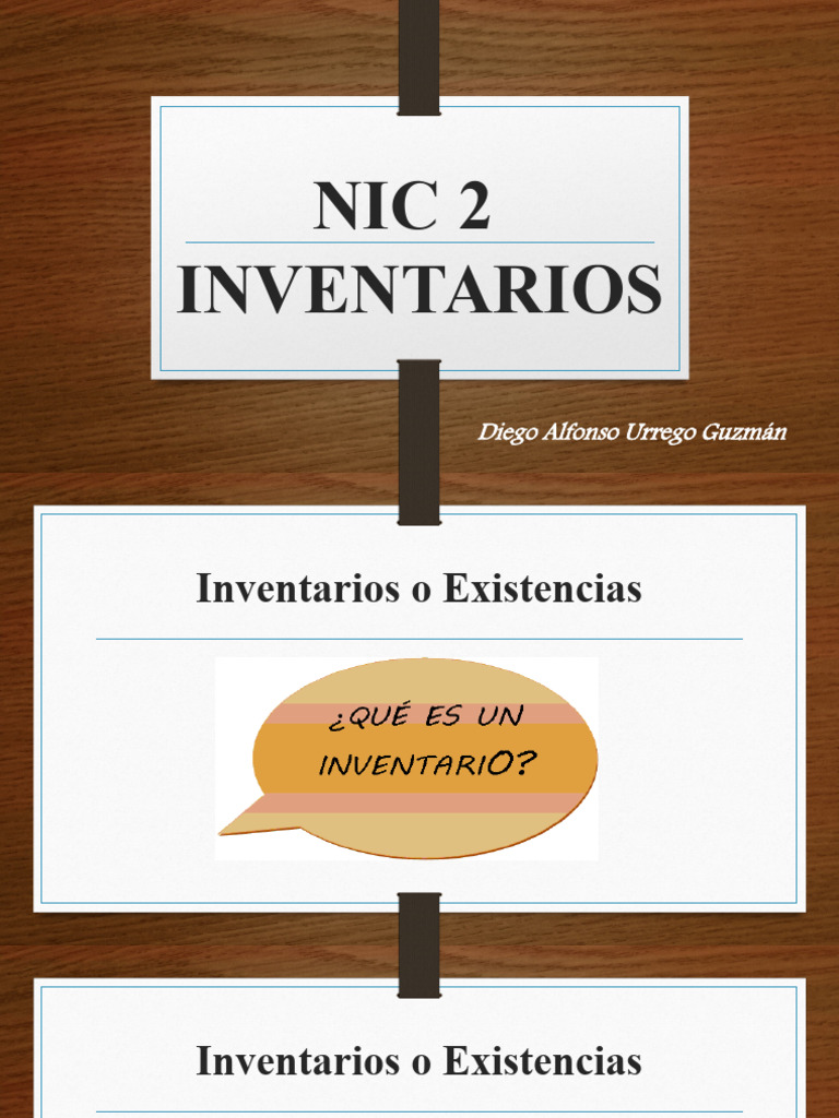 Nic 2 Inventarios Presentacion | Descargar gratis PDF | Inventario ...