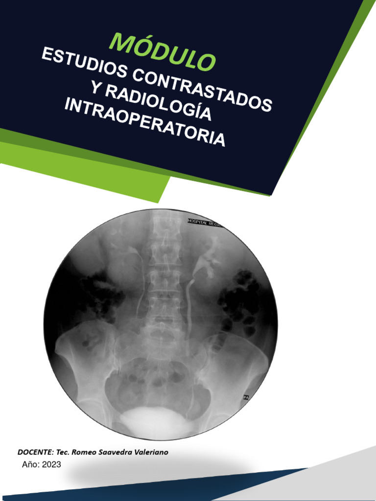 Medios de Contraste RX | PDF | Riñón | Sistema urinario