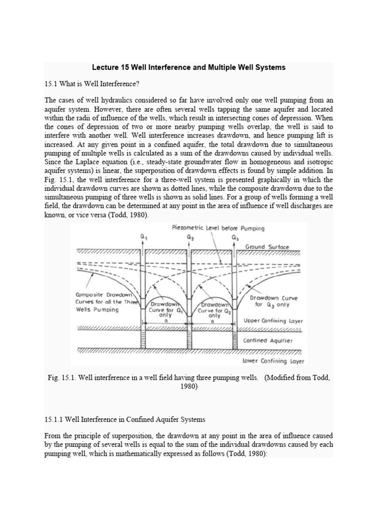 Lecture 15 Well Interference and Multiple Well Systems | PDF