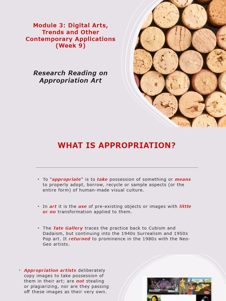 Appropriation Art | PDF | The Arts