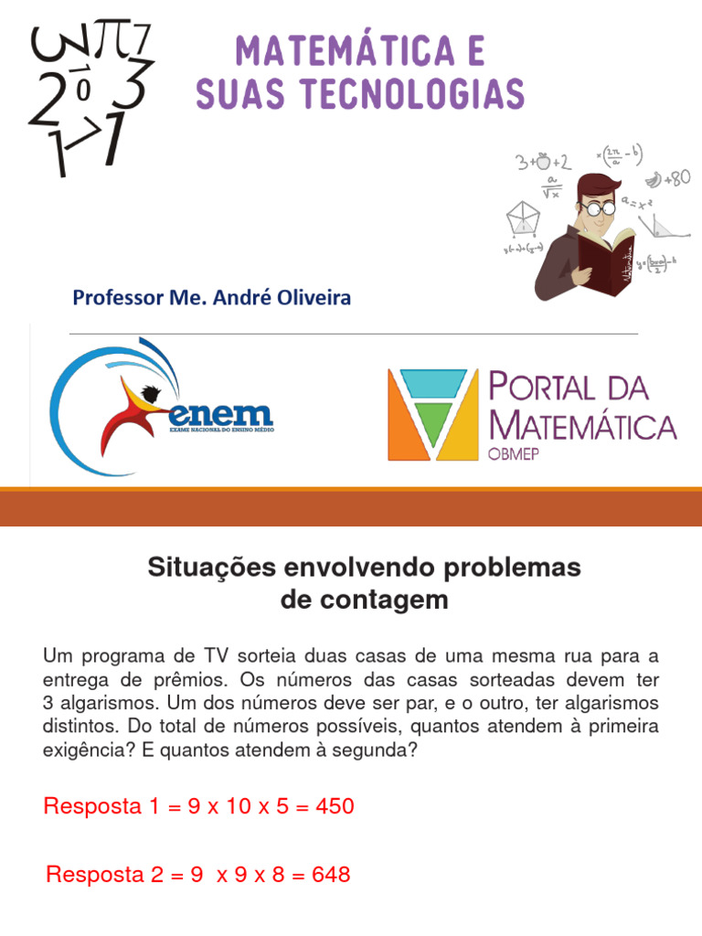 Análise Combinatória (Aula 1) | PDF