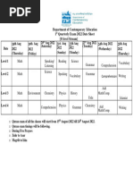 2025 Psle Examination Calendar (Tentative) VF | PDF