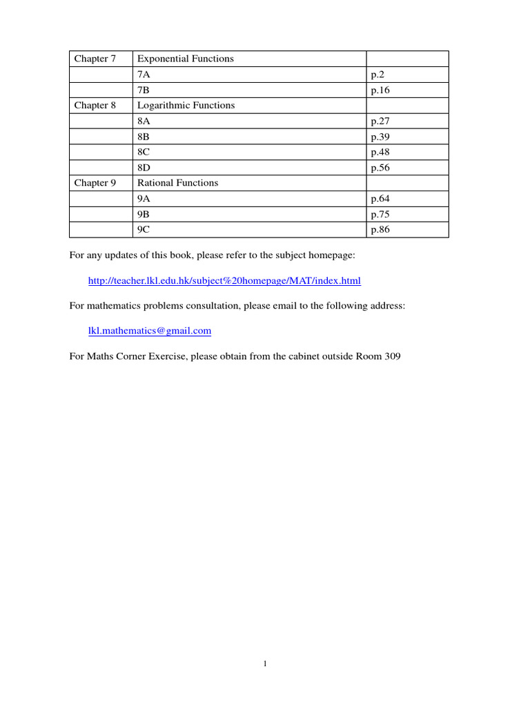F4B 1 | PDF | Mathematical Analysis | Mathematical Concepts