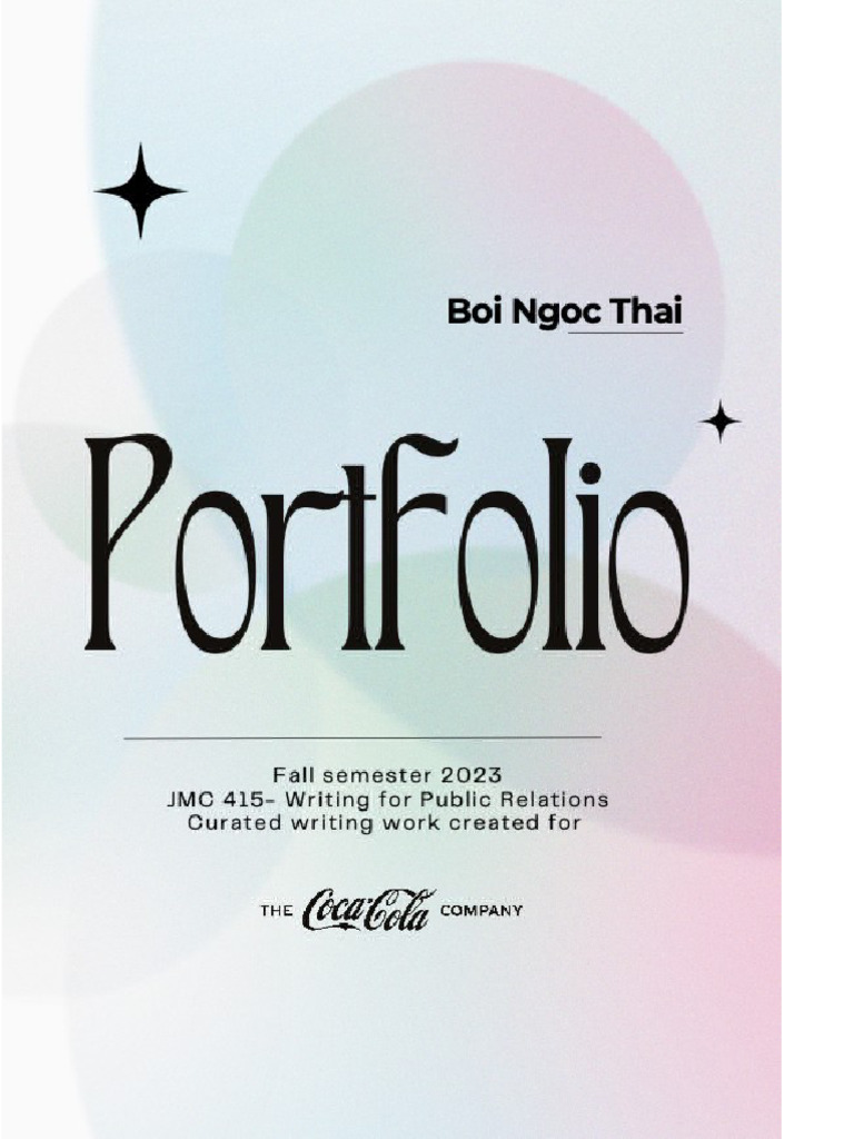 Jmc415-Writing Portfolio | PDF | The Coca Cola Company | Coca Cola