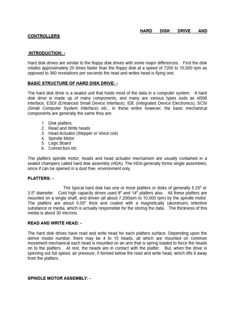 2 Types of HDD | PDF