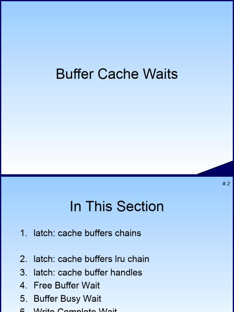 06 Buffer Cache | PDF