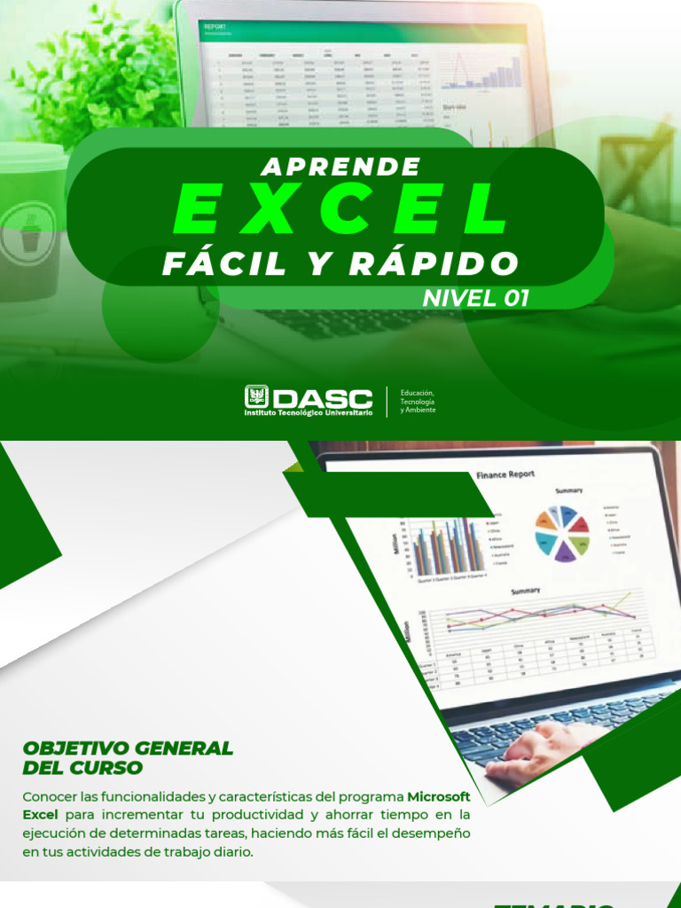 Temario-Curso-Excel-Empresarial-Básico-Excel-Nivel-01-DASC-2023 | PDF | Microsoft Excel ...