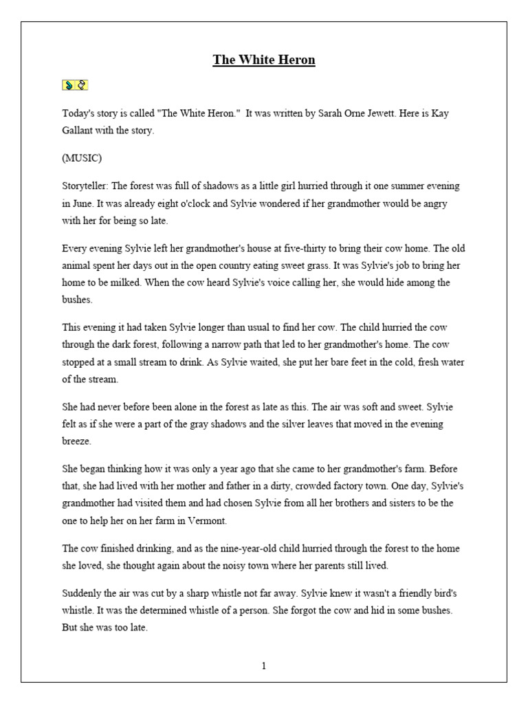 The White Heron | PDF