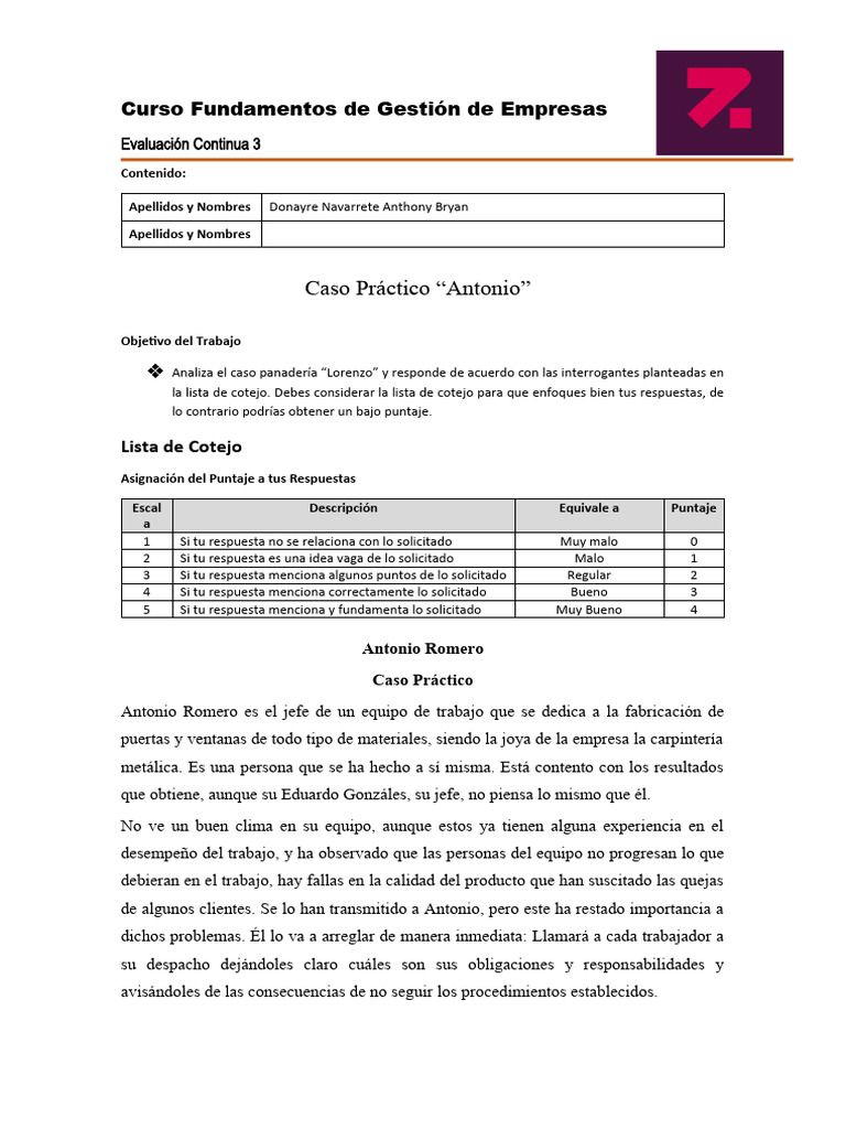 Caso Practico Ec3 | PDF | Business