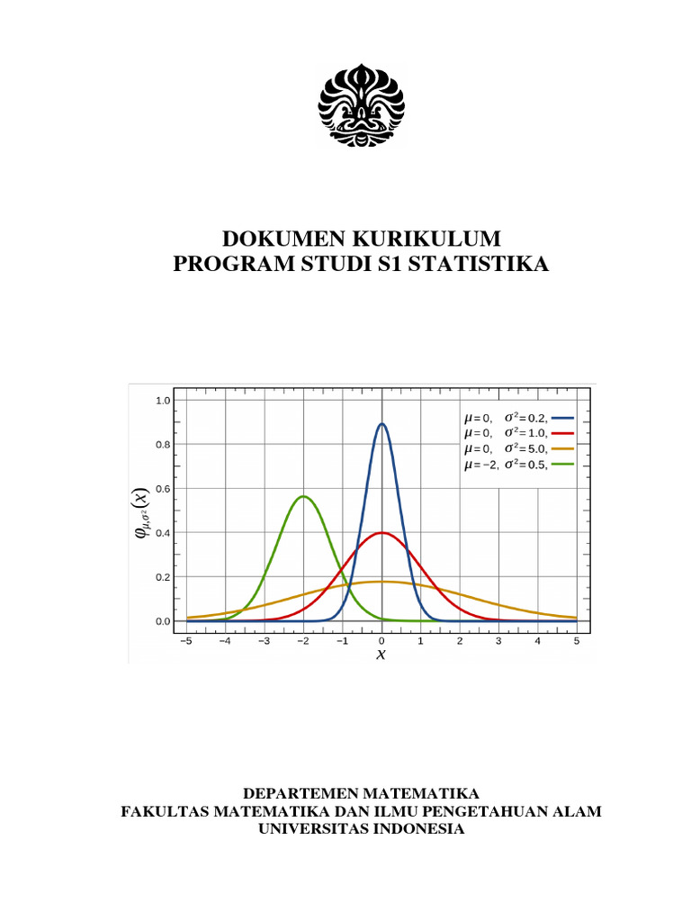 Dokumen Kurikulum Program Studi S1 Statistika UI 2016 1 | PDF