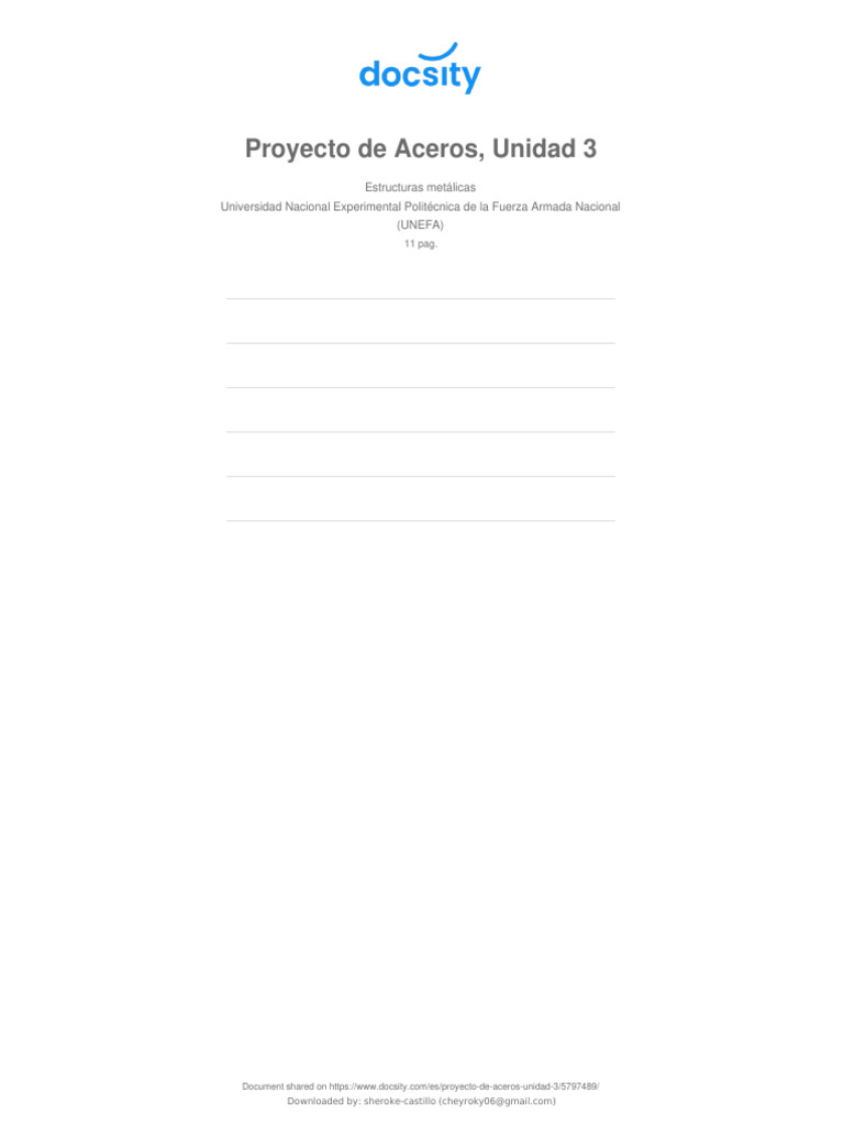 Docsity Proyecto de Aceros Unidad 3 | PDF | Pandeo | Ingeniería de ...