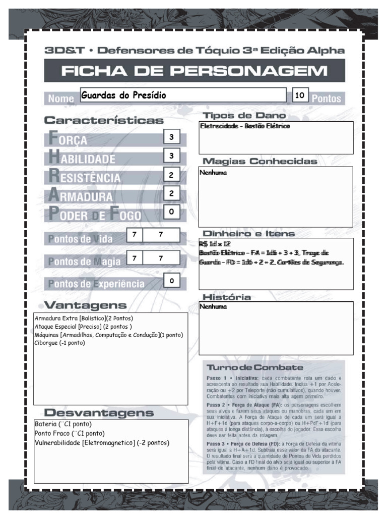 Equipamentos e Habilidades de Guardas | PDF