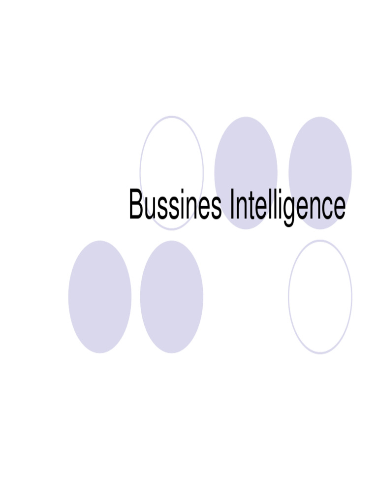 Bussines Intelligence | PDF | Inteligencia de negocios | Almacén de datos