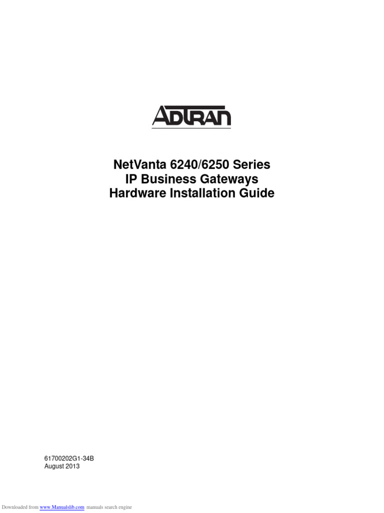 Adtran Netvanta Manual | PDF