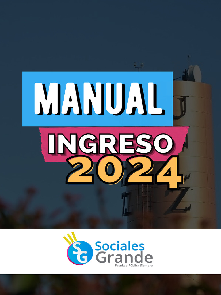 Manual Ingreso 2024 Sociales Grande _071107 | PDF