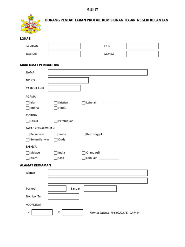 Borang e Tegar | PDF