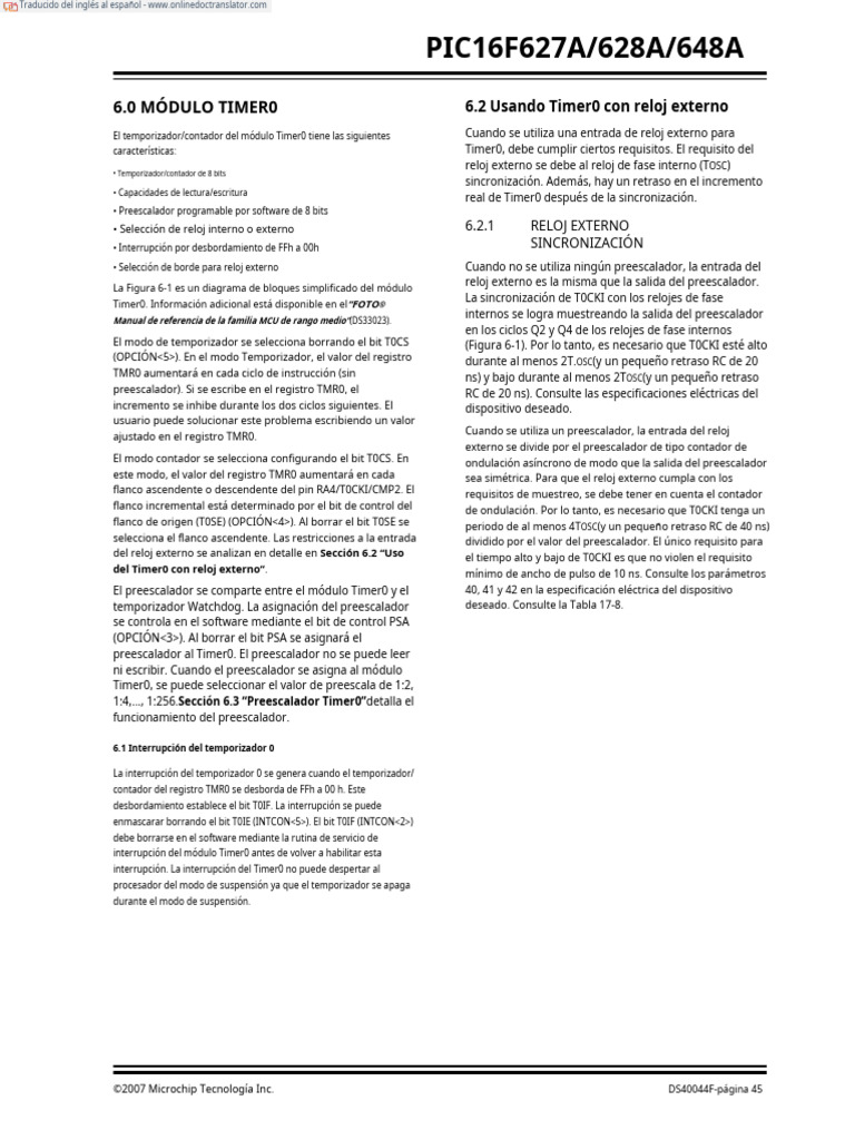 PWM 16f628a en Español | PDF