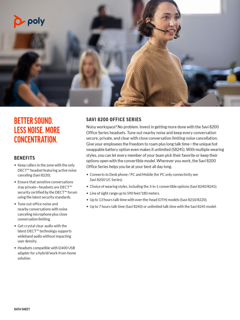 Savi 8200 Office Ds en | PDF | Information And Communications ...