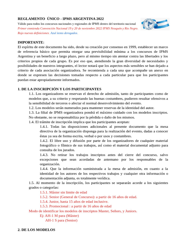 reglameto ipms 2022 enmienda 2022 | PDF